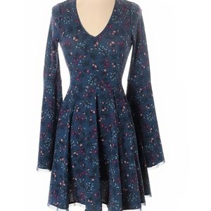 American Rag | Dresses | Nwt American Rag Cie Blue Indigo Floral Dress ...